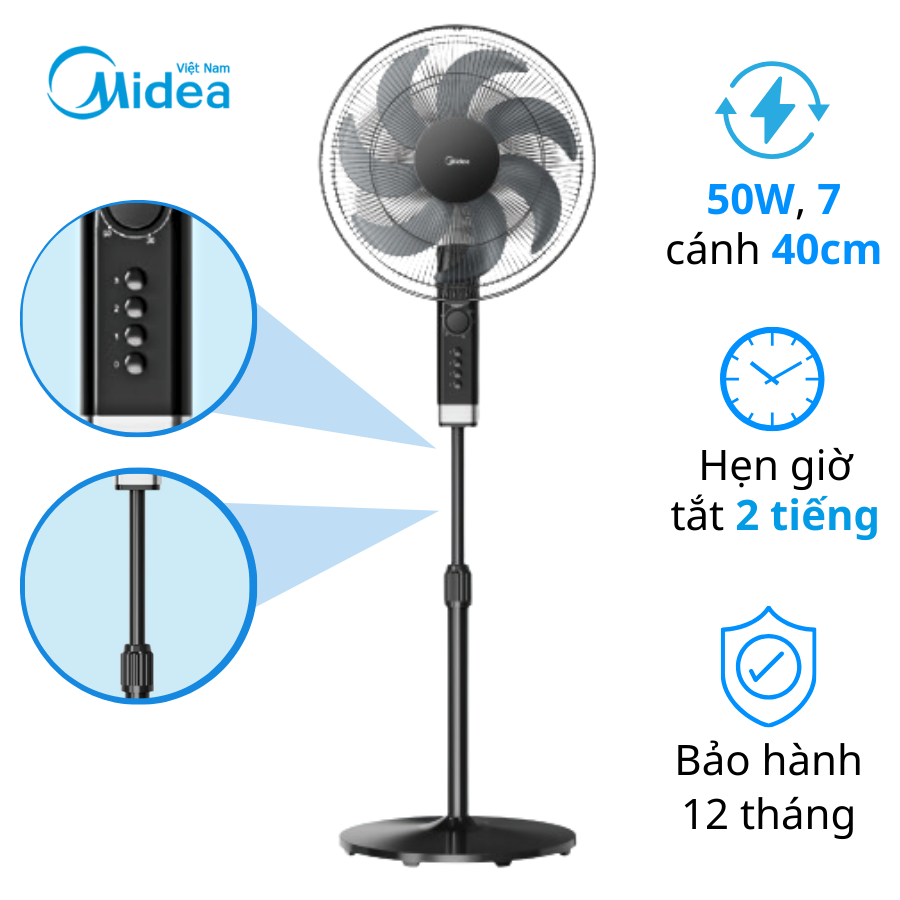 Quạt đứng Midea FS40-23MT
